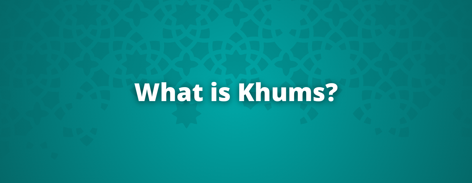 What is Khums? - The Zahra Trust USA